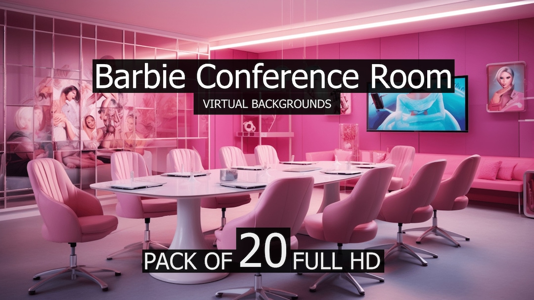 Barbie Conference Room Barbie Barbie Background Virtual - Etsy