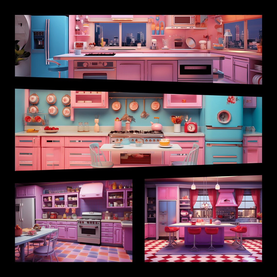 Barbie Barbie Background Barbie Kitchen Virtual Background Digital ...
