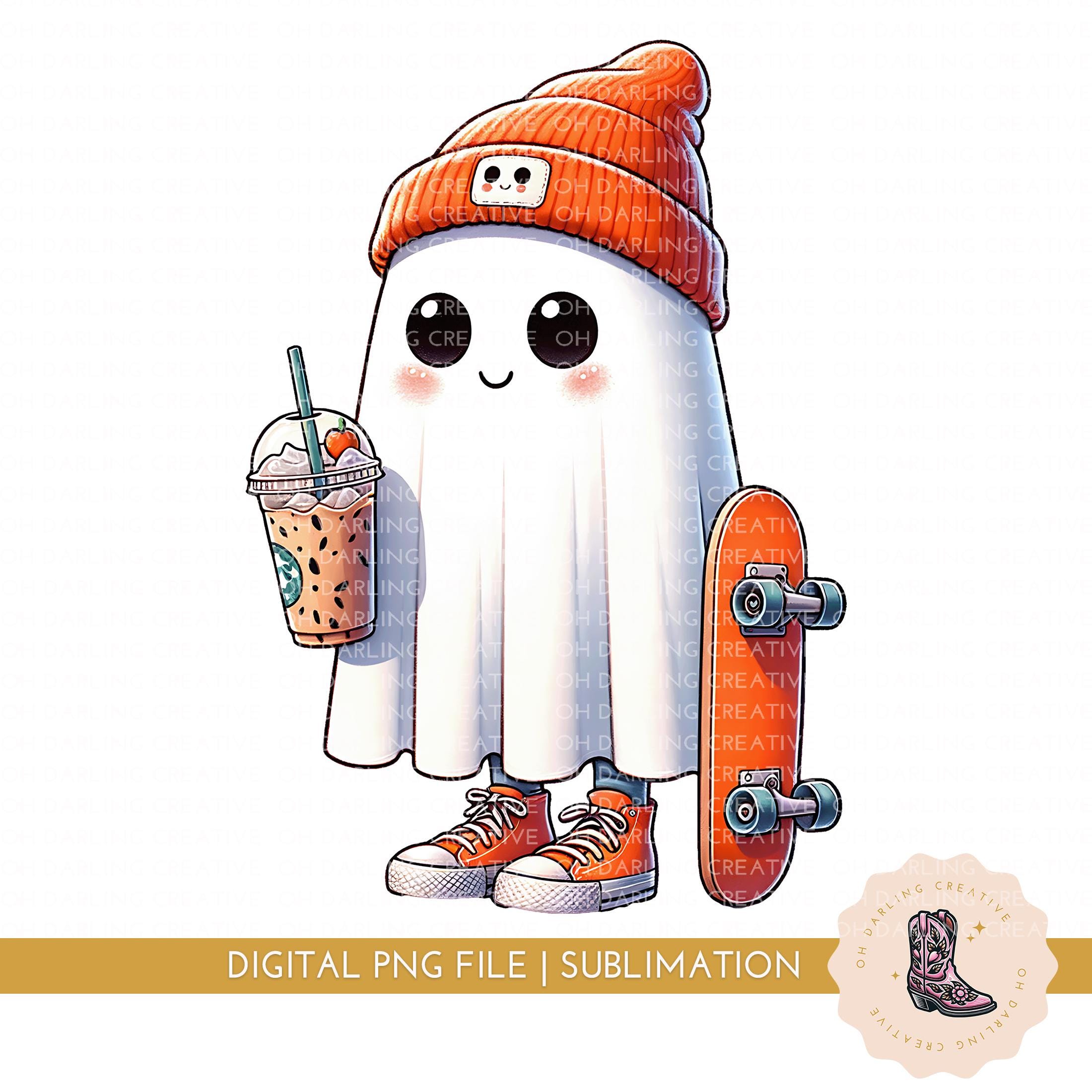 Skater Ghost Png, Halloween Png, Ghost Png, Bougie Png, Skateboard ...
