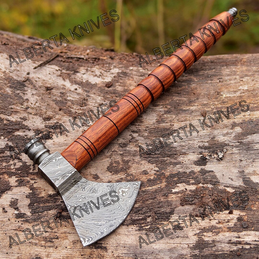 Multi Purpose Axe , Damascus Axe Gift for Father, Game Lover, Battle ...