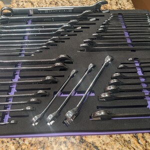 Tool Box Foam Templates for Cutting. Milwaukee Impact, Cordless Ratchet ...
