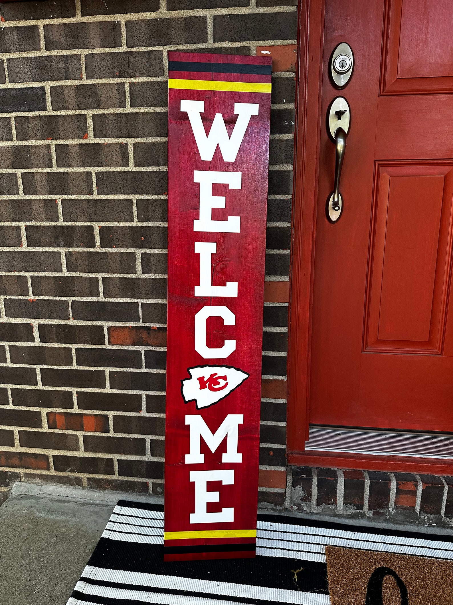 Chiefs Door Sign - Etsy