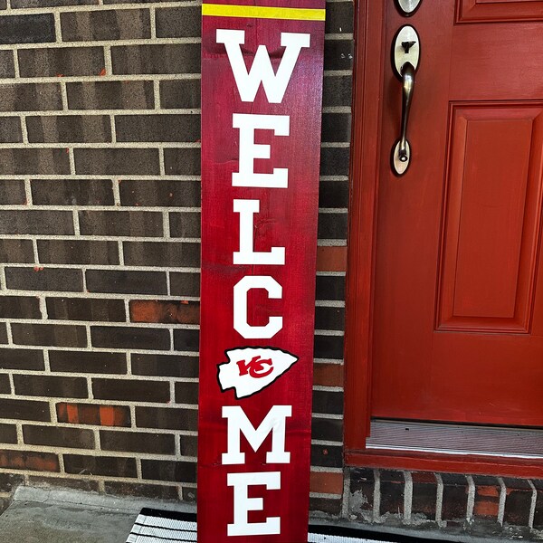Kc Chiefs Welcome Sign - Etsy