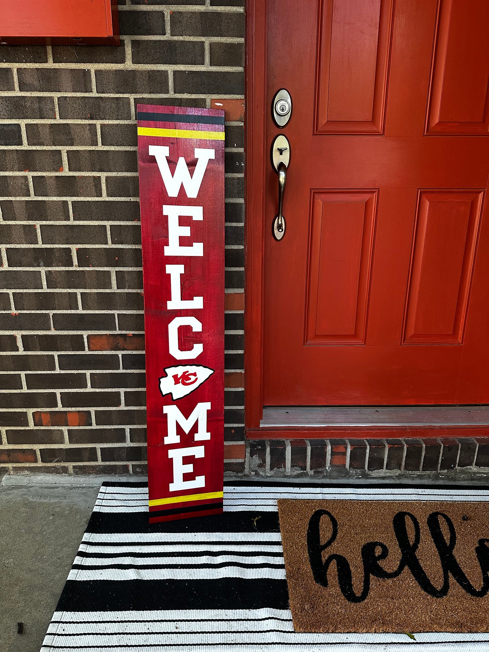 Chiefs Door Sign - Etsy