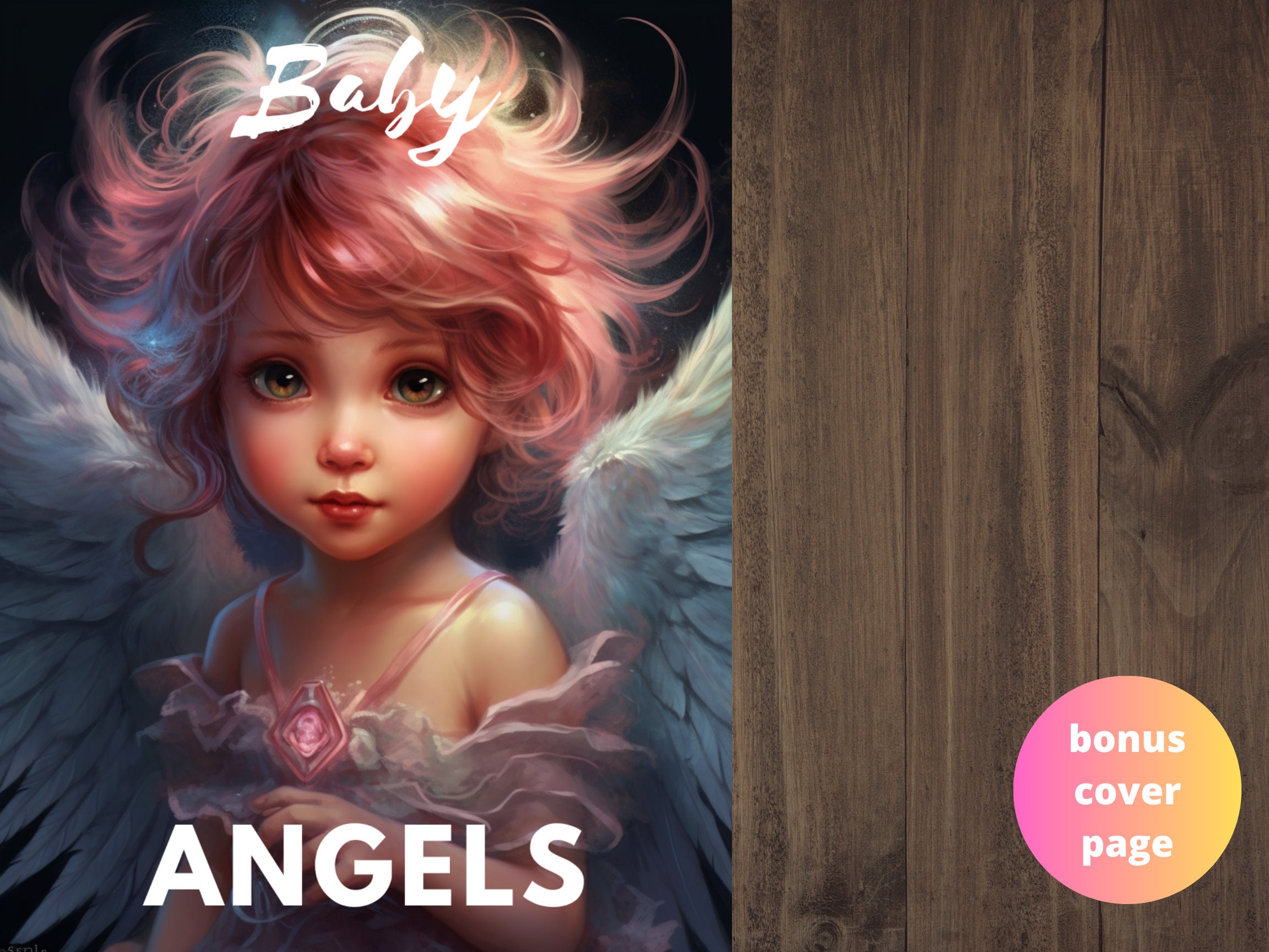 20 Grayscale Baby Angels Coloring Book Set 1 Printable Adult - Etsy
