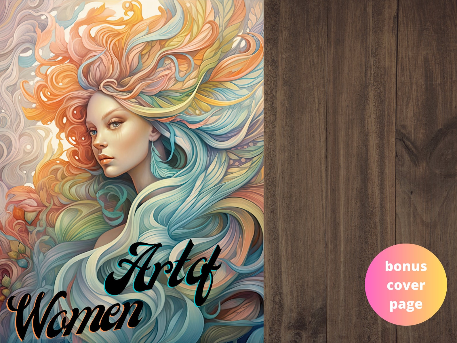 50 Grayscale Art of Women Coloring Book Set Printable Adult - Etsy