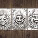 33 Grayscale Trolls Coloring Book Set Printable Adult Coloring Pages ...