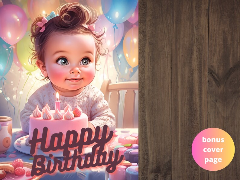 24 Grayscale Happy Birthday Coloring Book Set Printable Adult Coloring ...