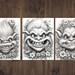 33 Grayscale Trolls Coloring Book Set Printable Adult Coloring Pages ...