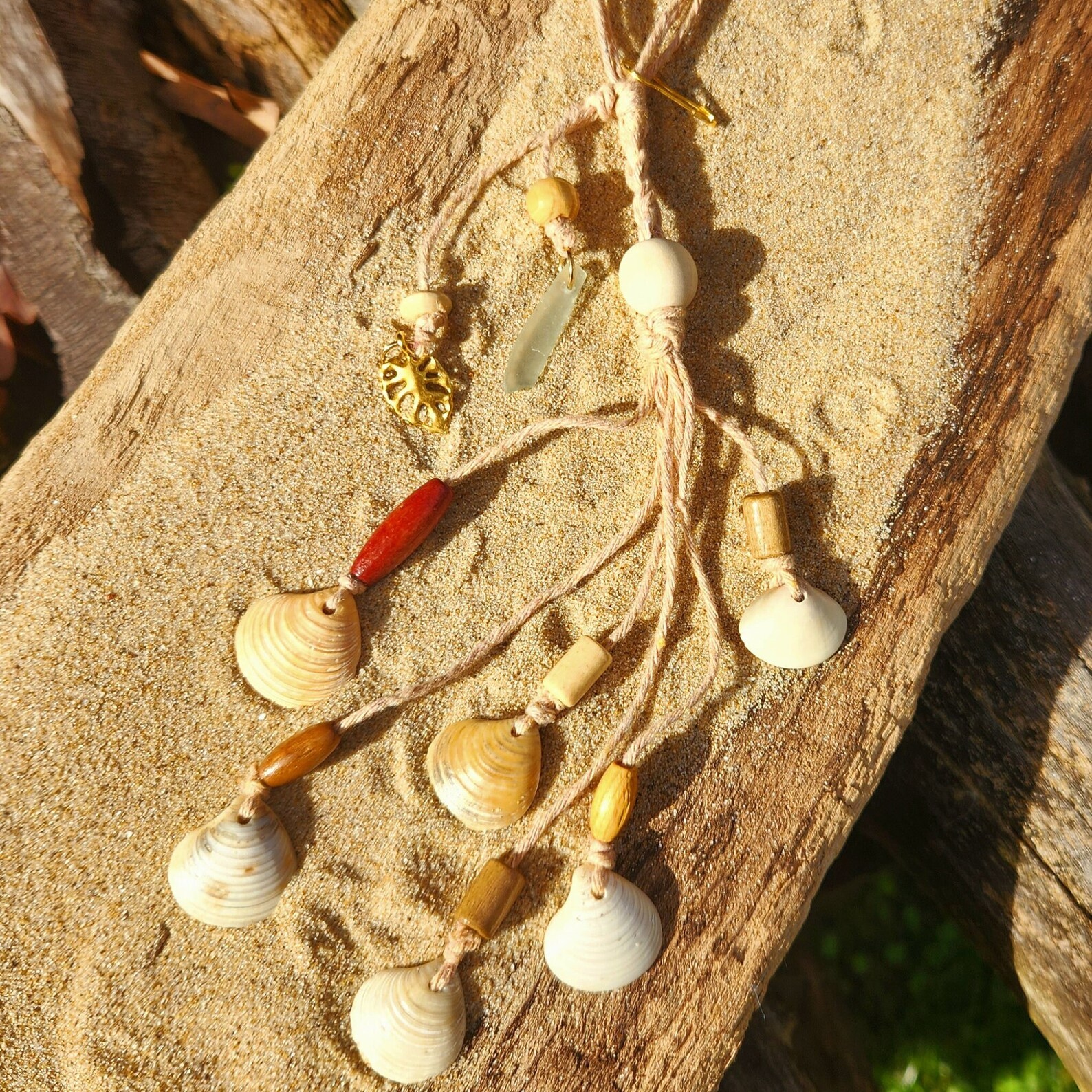 Seashell, Seaglass and Charm Tassel ~ Bookmark - Genuine NJ Shore ...