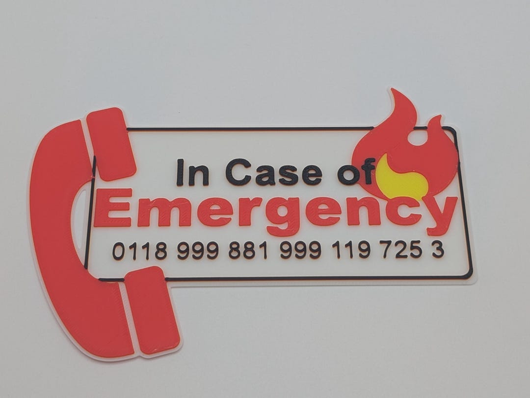 IT Crowd Emergency Number - Etsy