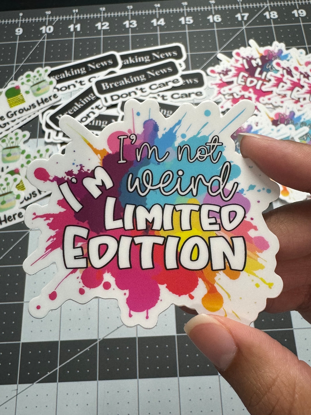 I'm Not Weird I'm Limited Edition Sticker - Waterproof Vinyl - Etsy