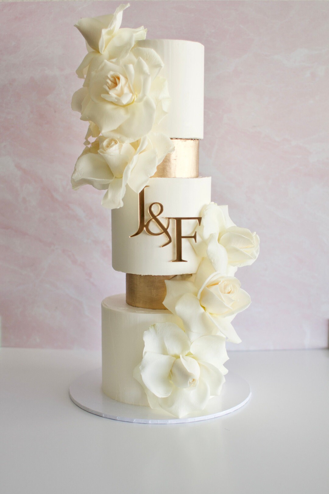 Custom Wedding Acrylic Initials Cake Topper | Elegant Personalized ...