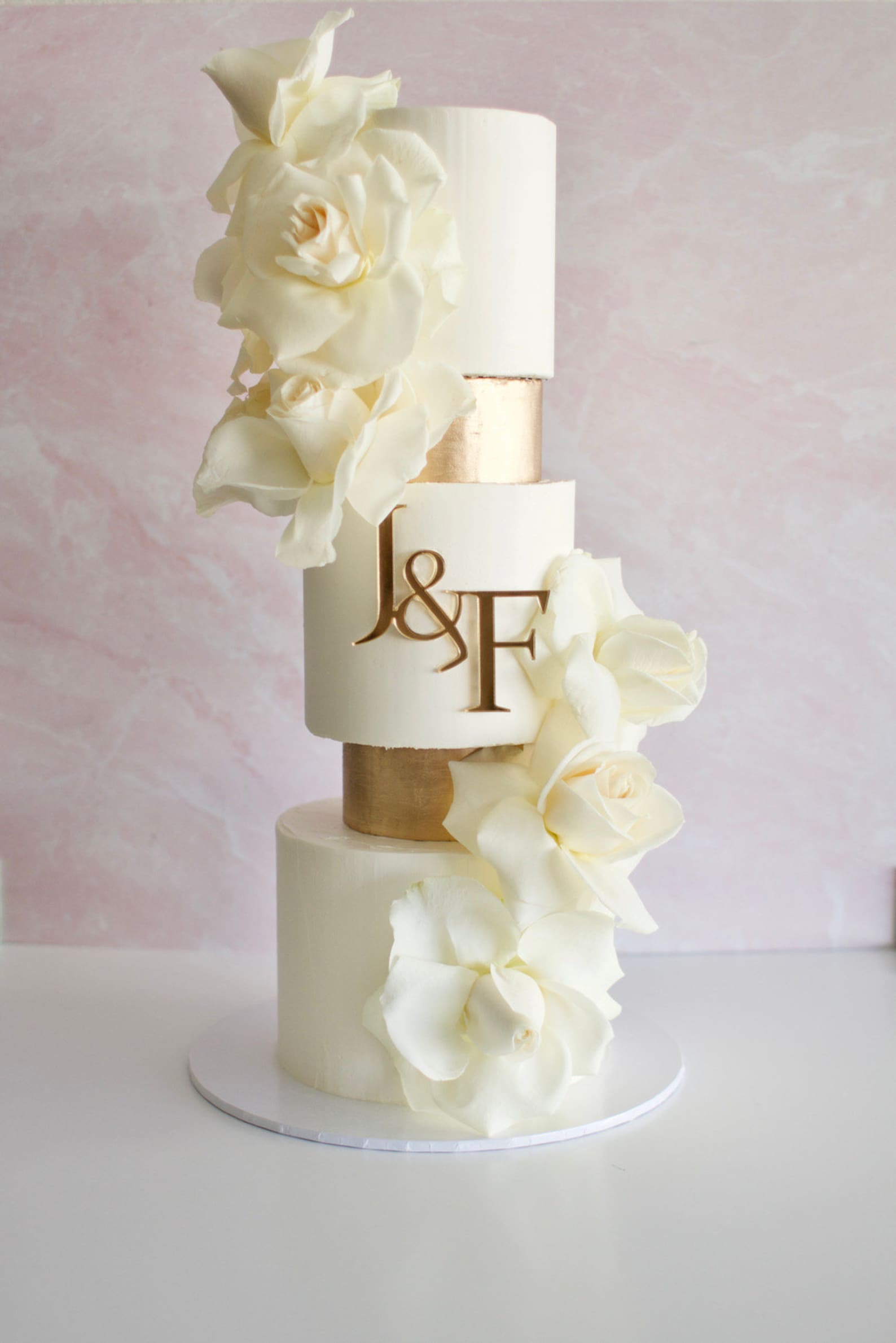 Custom Wedding Acrylic Initials Cake Topper | Elegant Personalized ...