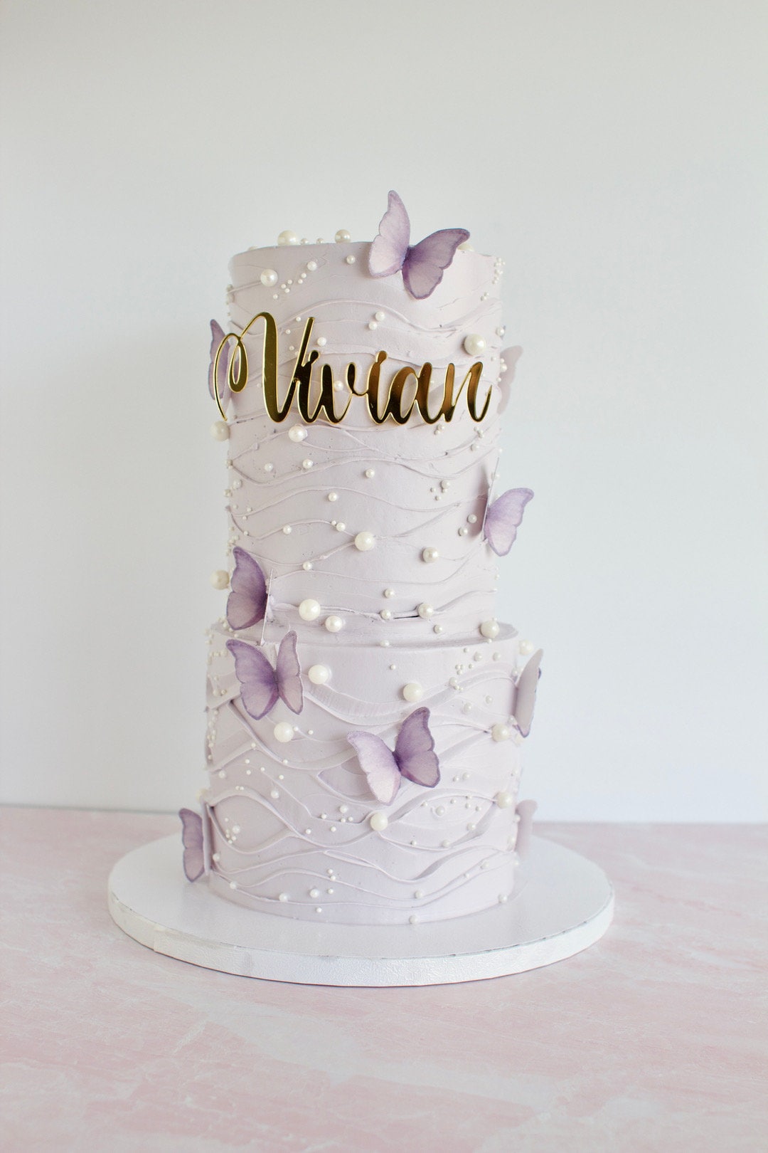 Custom Name Acrylic Cake Topper | Personalized Name Charm | Custom Cake ...