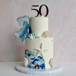 Exclusive Custom Acrylic Age Number Cake Topper | Personalized Birthday ...