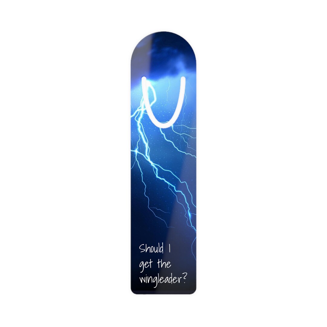 Fourth Wing Lightning Bolt Bookmark 'should I Get the - Etsy