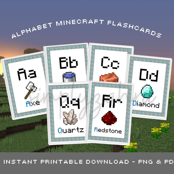 Alphabet Flashcards - Etsy