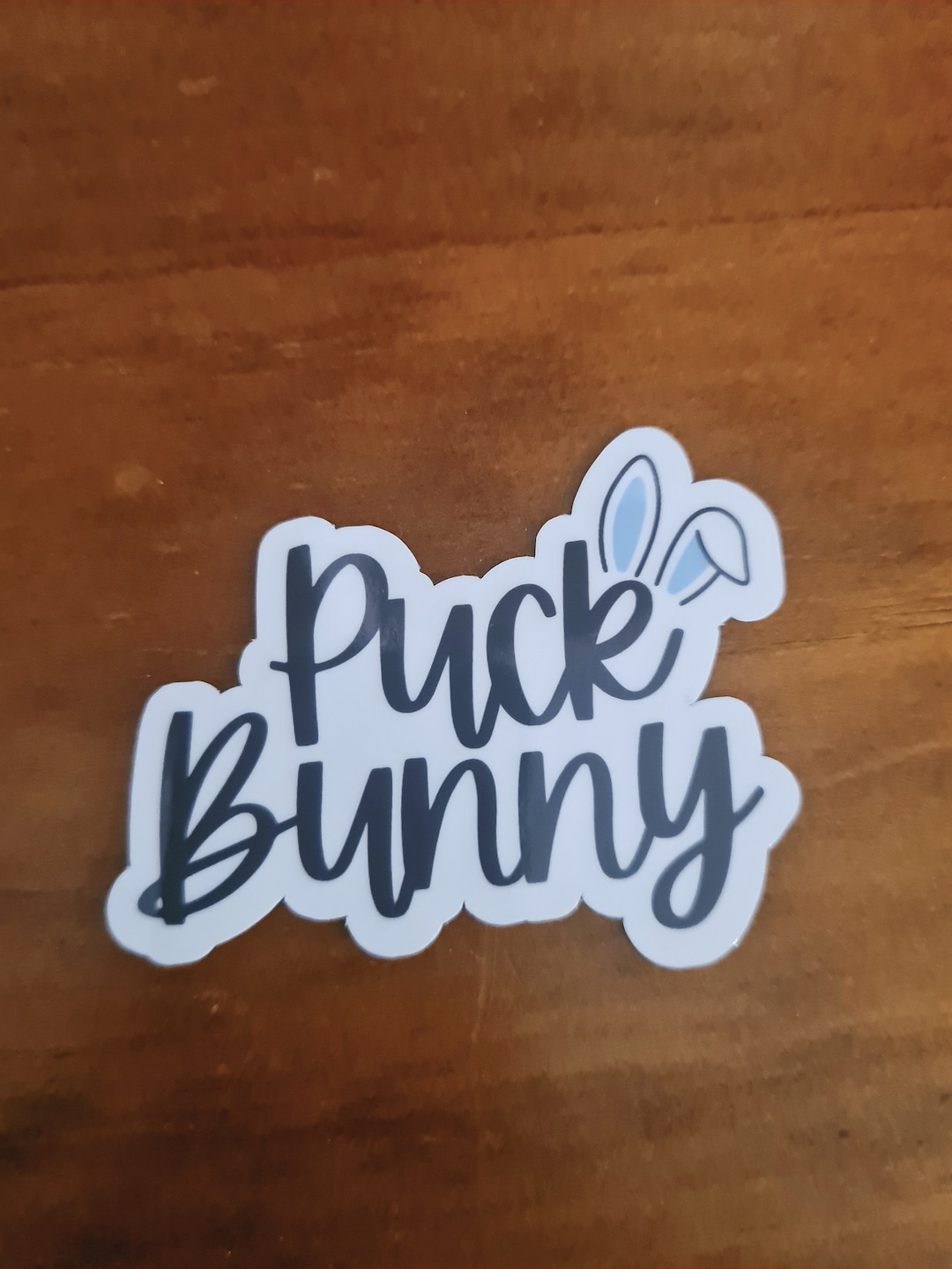 Puck Bunny Vinyl Sticker Hockey Romance Sticker Hockey Etsy
