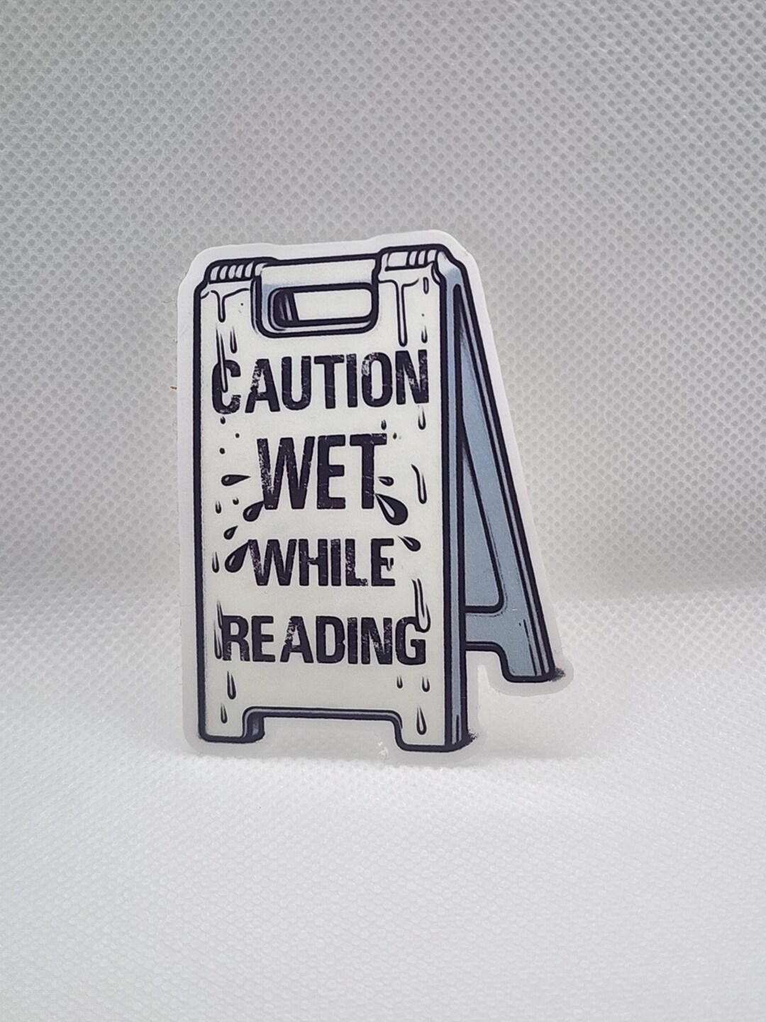 Caution Wet While Reading Vinyl Sticker, Smut Reader, Romance Reader ...