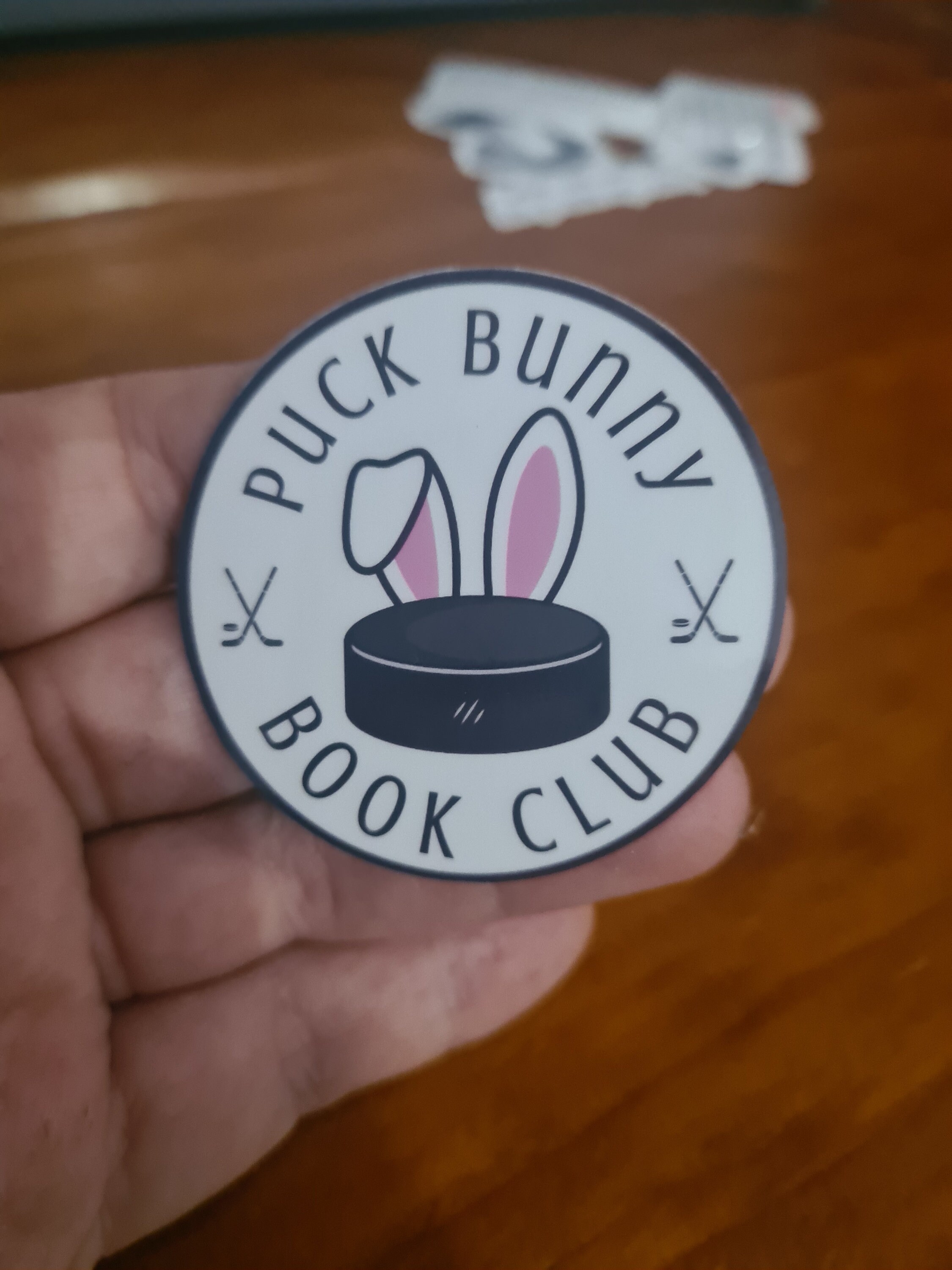 Puck Bunny Book Club Vinyl Sticker, Hockey Romance Sticker, Hockey ...