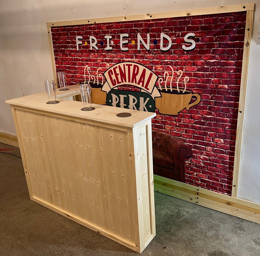 Wooden Bar L Shape - Etsy