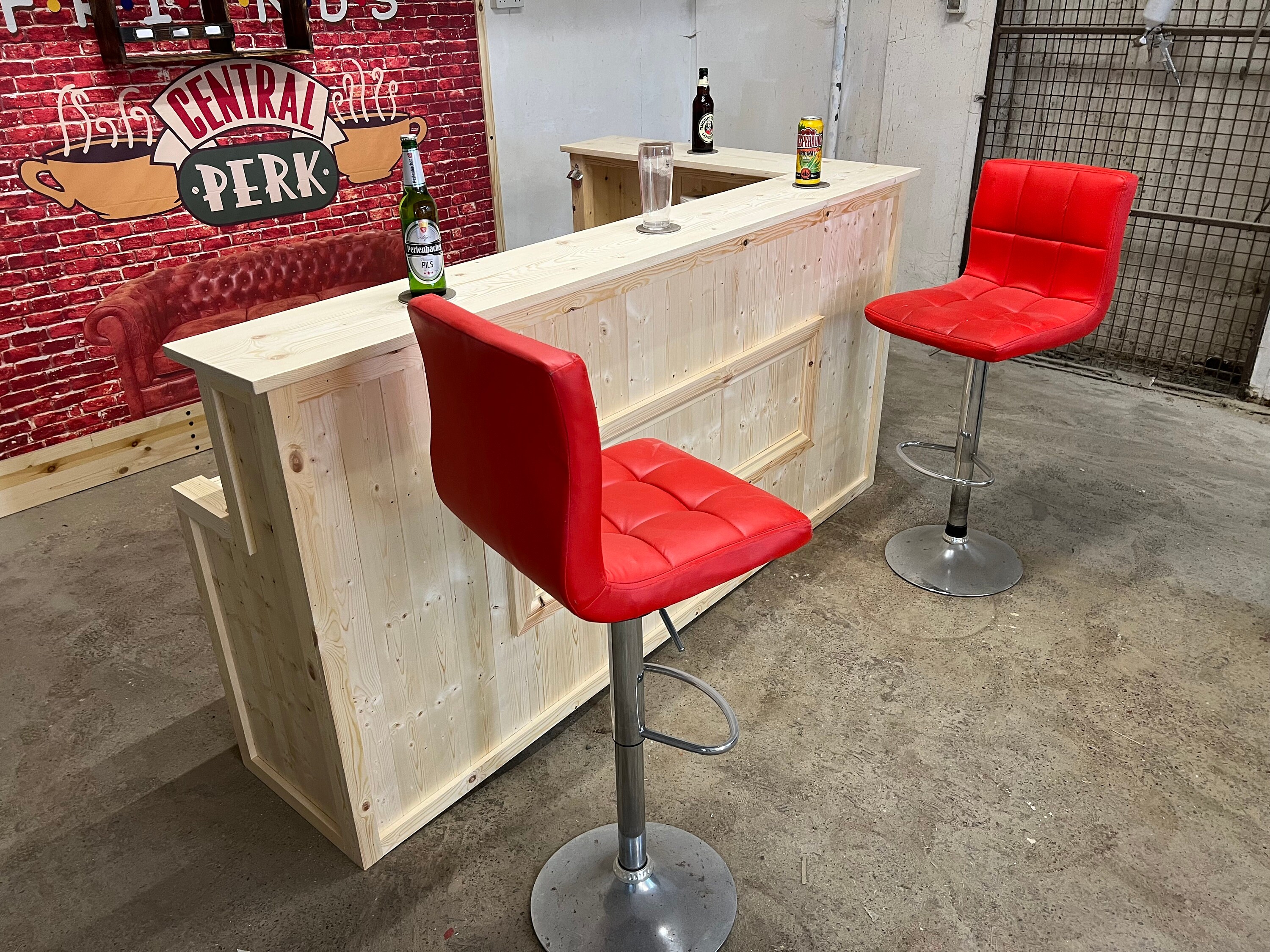 L Shape Home Bar /garden Bar /reception Desk / Nan Cave - Etsy