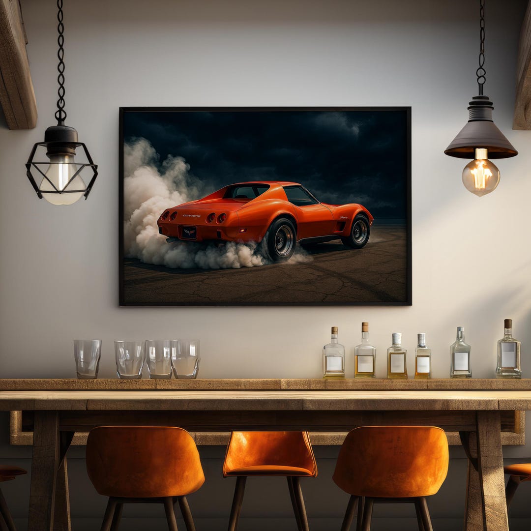1970s Corvette Stingray Poster: Classic Digital Download | Muscle Car ...
