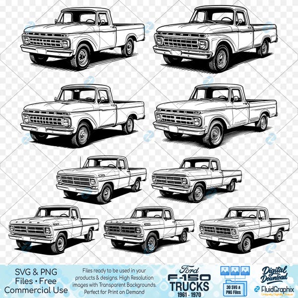 Ford Truck Svg - Etsy