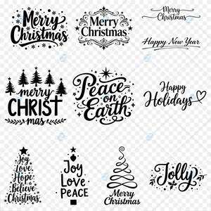 Christmas SVG PNG PDF Bundle: 72 Holiday Designs, X-mas and New Years ...