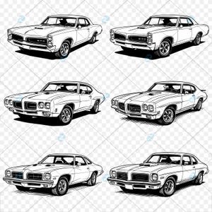Pontiac GTO SVG PNG, Pontiac Classic Car, 60's and 70's Gto, Classic ...