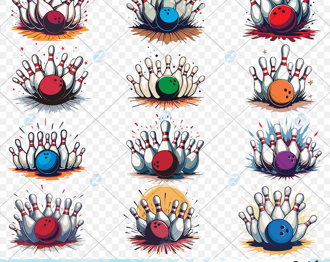 Bowling SVG Bundle: Sport, Club, Team Graphics (digital Download ...