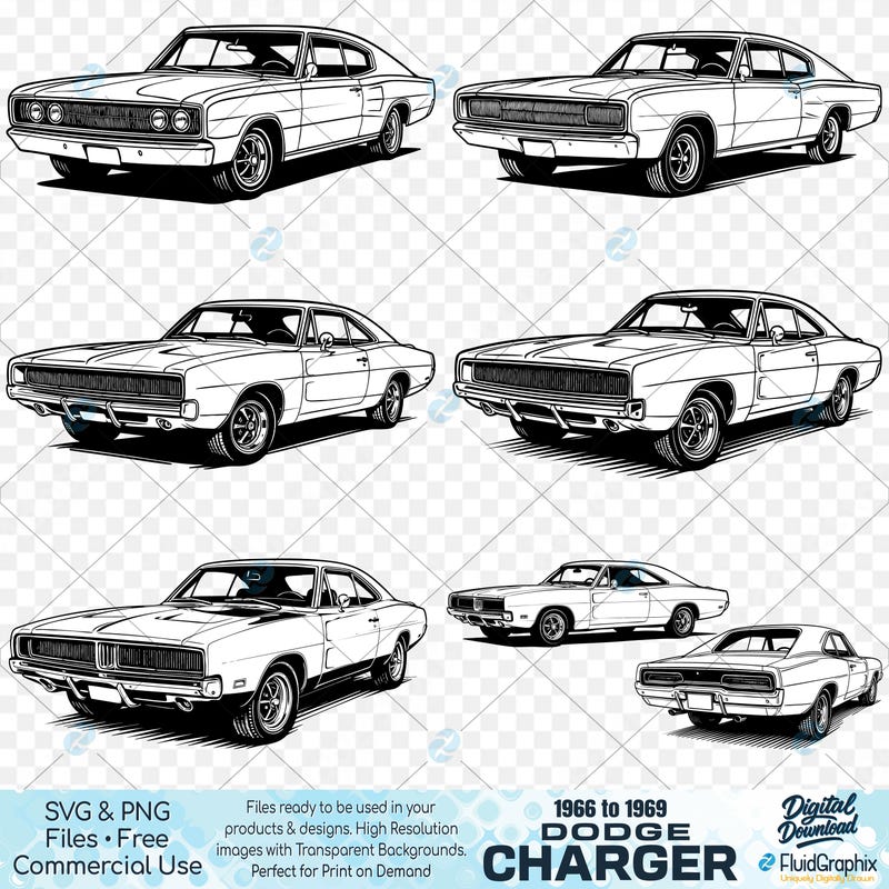 Dodge Charger Vintage Cars - Etsy