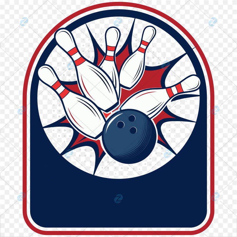 Bowling Team Logo Bundle: 12 Customizable Designs, PNG SVG PDF Digital ...