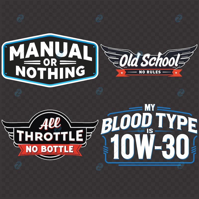 Classic Car Quotes SVG PNG PDF Bundle: 16 Mechanic & Muscle Car Sayings ...