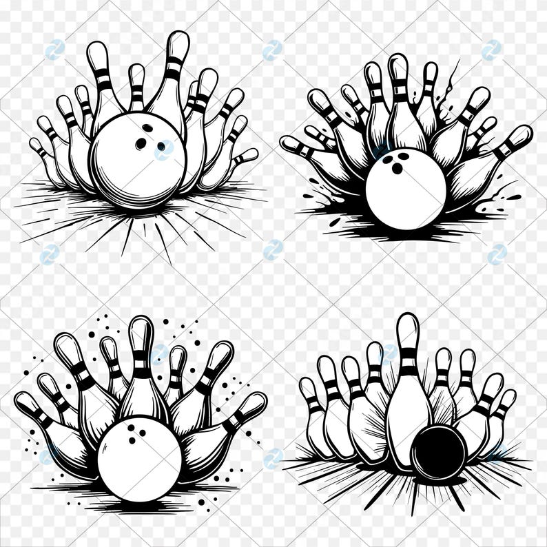 Bowling SVG PNG Bundle, Game Night Graphics (digital Download) - Etsy