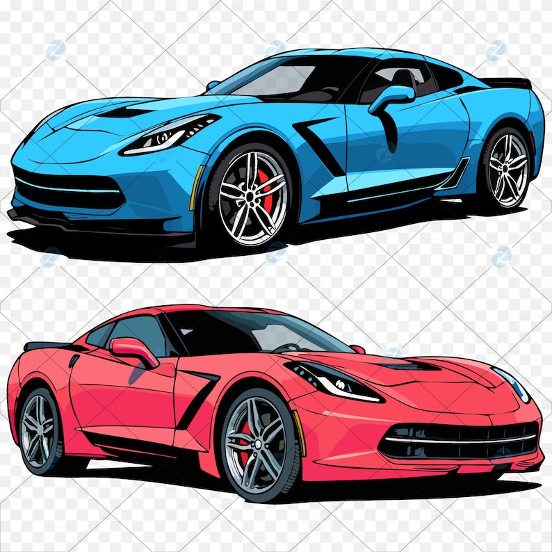 Chevy Corvette C7 SVG PNG: 10 Classic Car Designs Digital Download - Etsy