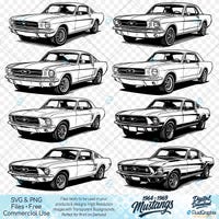Mustang Svg Bundle, Mustang Car Logo Svg, Mustang Svg, Mustang ...