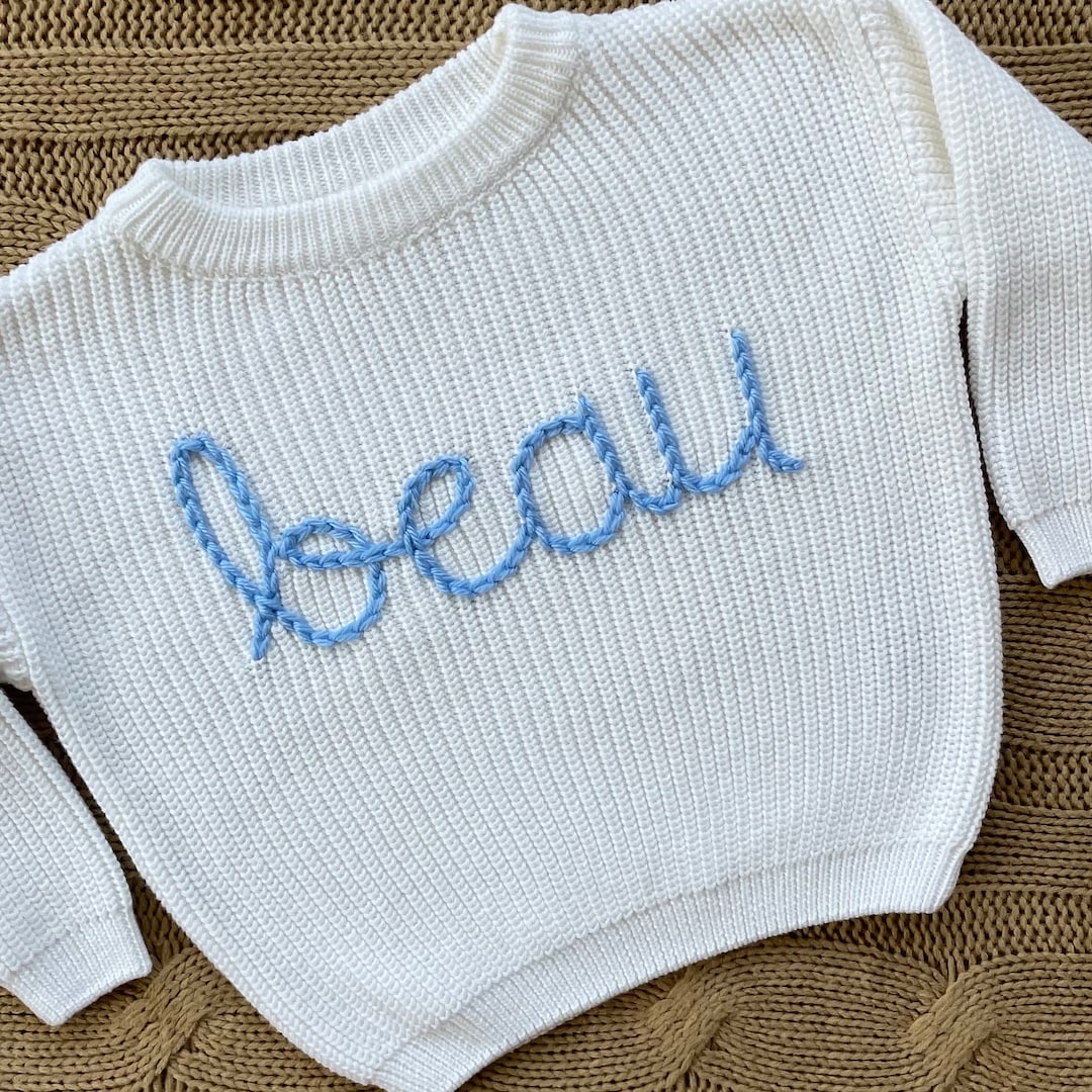 Personalized Boy and Girl, Baby and Toddler Hand Embroidered Name ...
