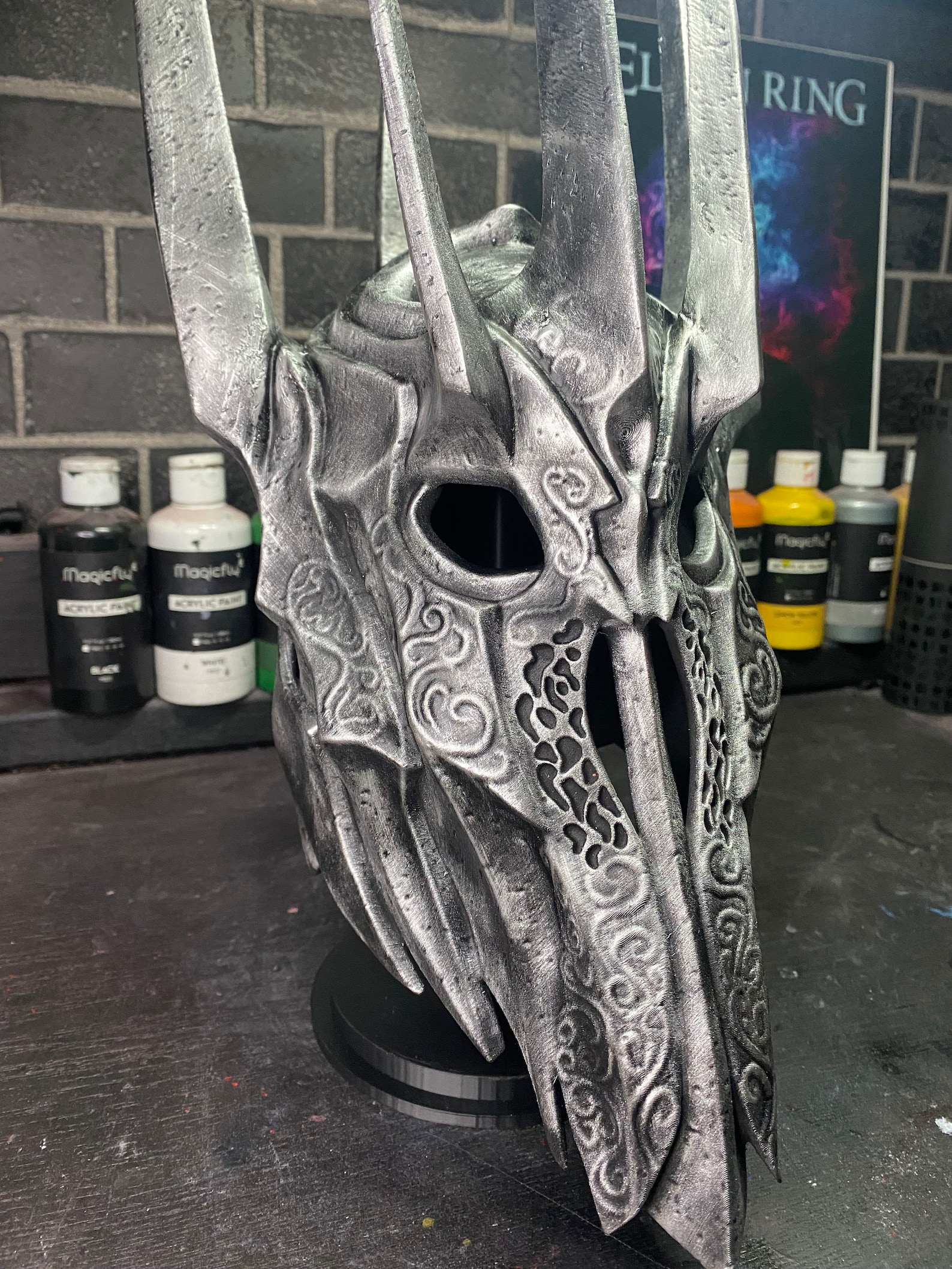 Lord of the Rings sauron Helmet Display - Etsy