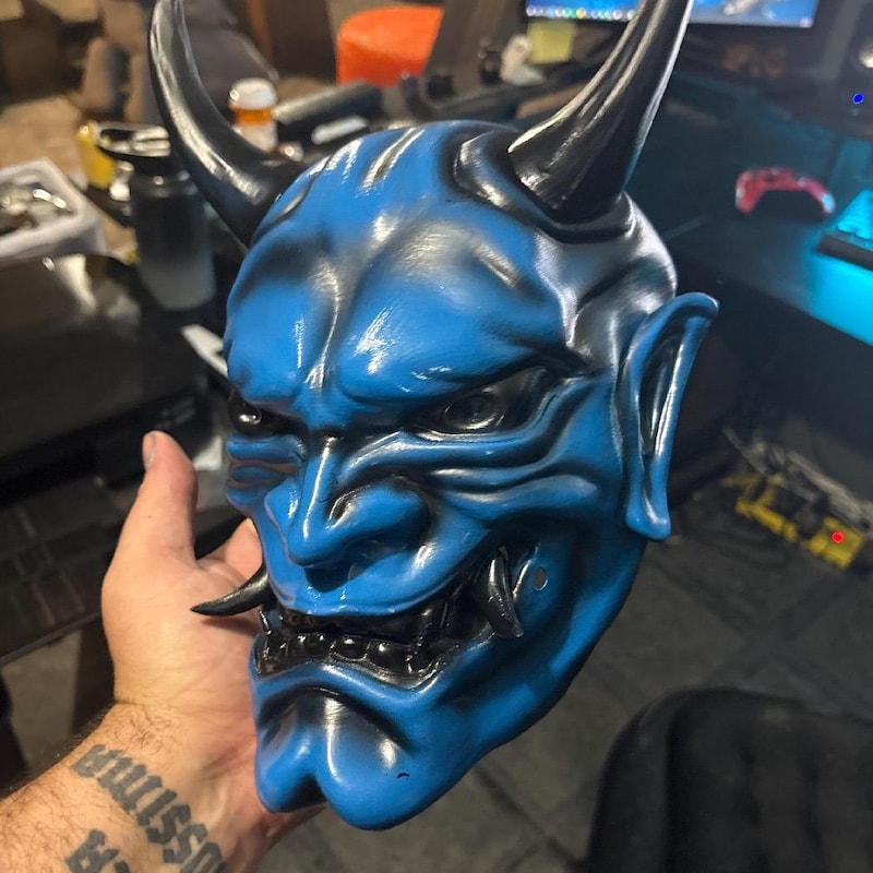 Oni Mask Mount - Etsy