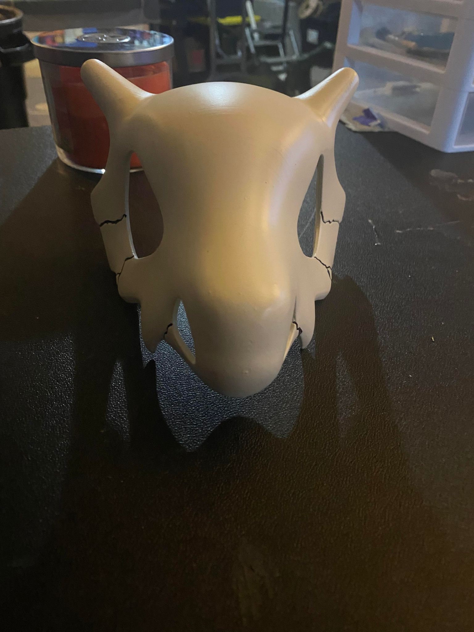 Hand-painted Cubone Skull Decoration - Etsy