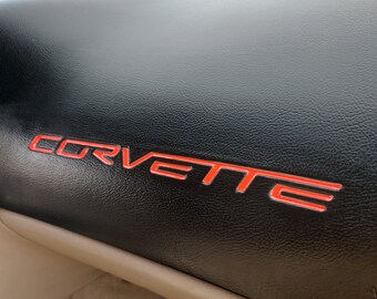 C6 Corvette Design Wallet / Hand-tooled Emblem Logo / Custom Leather ...