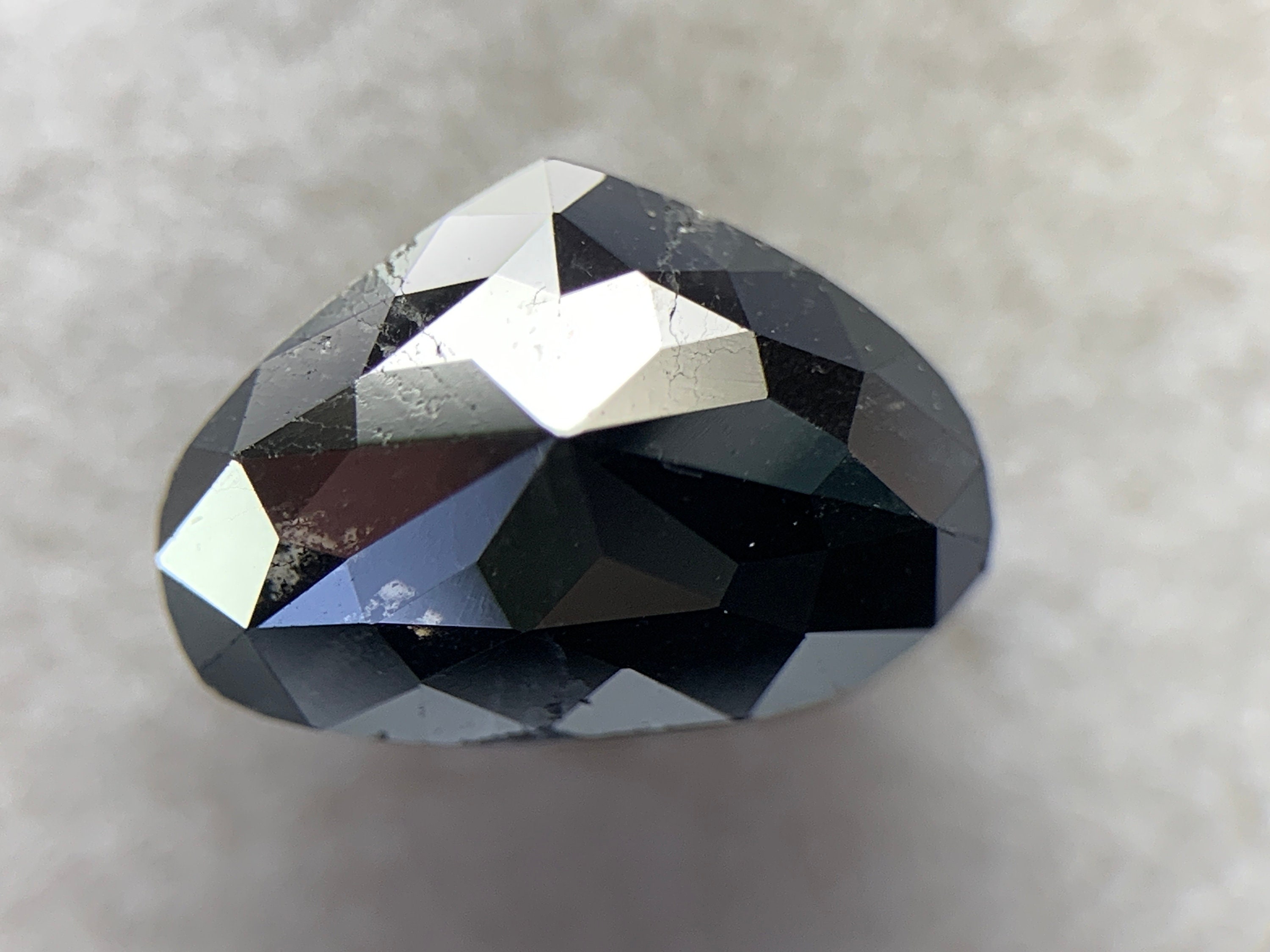 Raw Diamond Gemston Black Diamond 1.53CT, Fancy Shape Loose Diamond ...