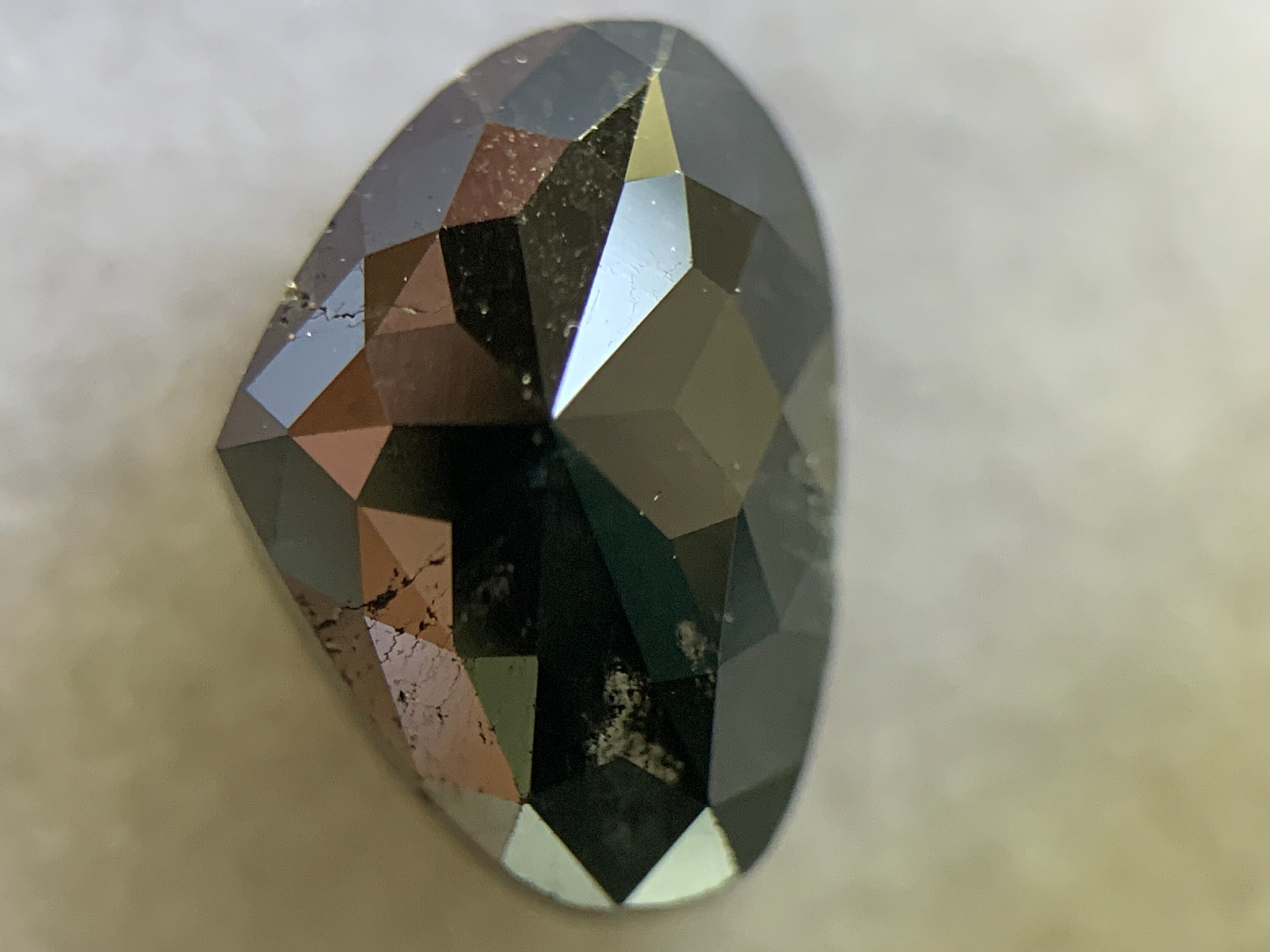Raw Diamond Gemston Black Diamond 1.53CT, Fancy Shape Loose Diamond ...