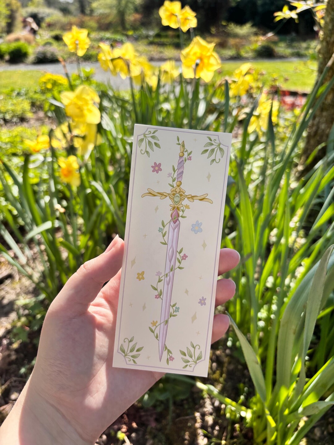 Spring Sword Bookmark , Romantasy Bookmarks , Gifts for Book Lovers ...