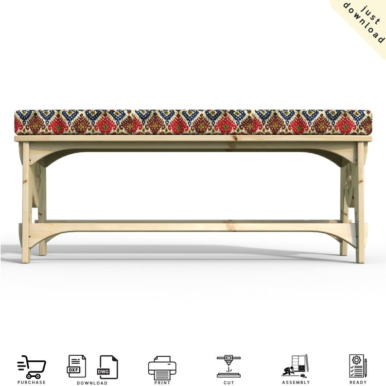 Wooden Basic Bench Traditional Model Design Digital Cut Files - Etsy