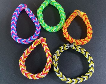 Rubber Band Fishtail Bracelets Custom Made With Love - Etsy