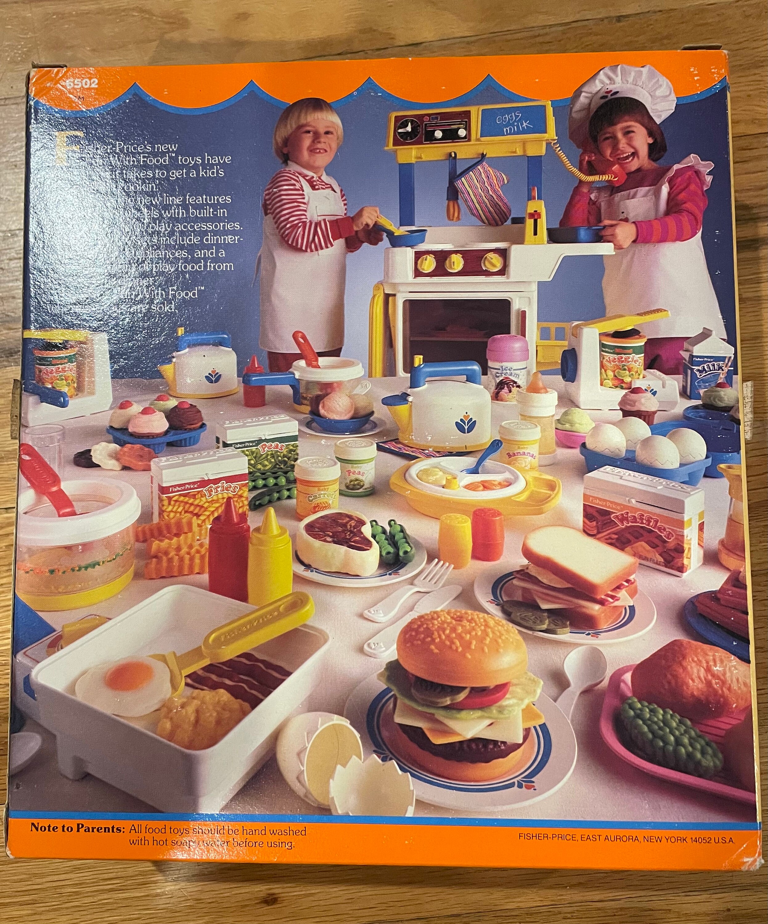 Fisher Price Fun Food Baking Set New in Box RARE 6502 Cupcakes Frosting ...