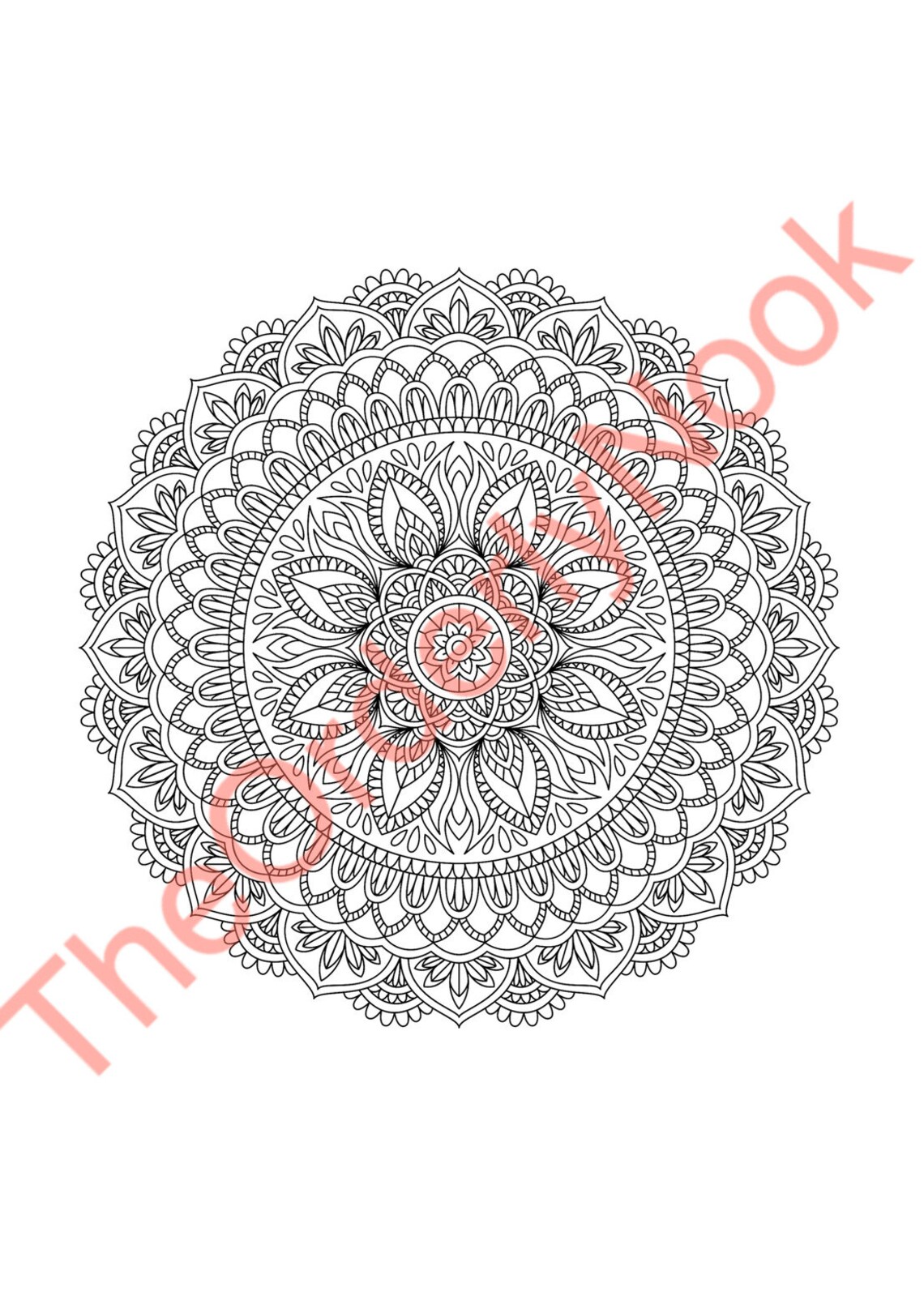 Printable Colouring Book/pdf | 10 Pages of Beautiful Mandalas! - Etsy